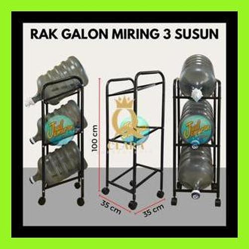 Jual Rak Galon Air Minum 3 Susun Ekonomis Beroda Besi Berkualitas 3 ...