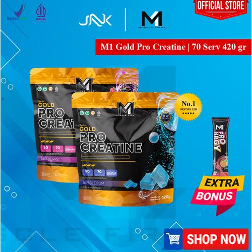 Jual M1 Muscle First Pro Creatine 350gr Creatine Monohydrate 70 Serving ...