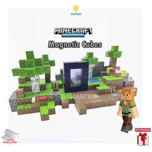 Promo Minecraft Premium Magnetic Building 4D Cubes DIY / Magnetik 3D ...