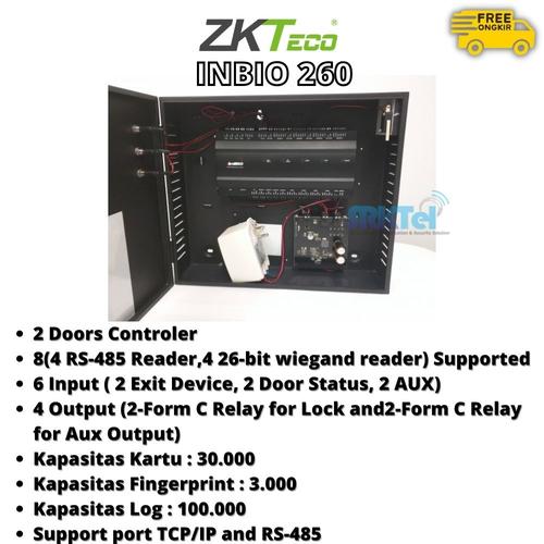 Promo ZKTeco inBio 260 inbio260 access control door main board 2 pintu ...