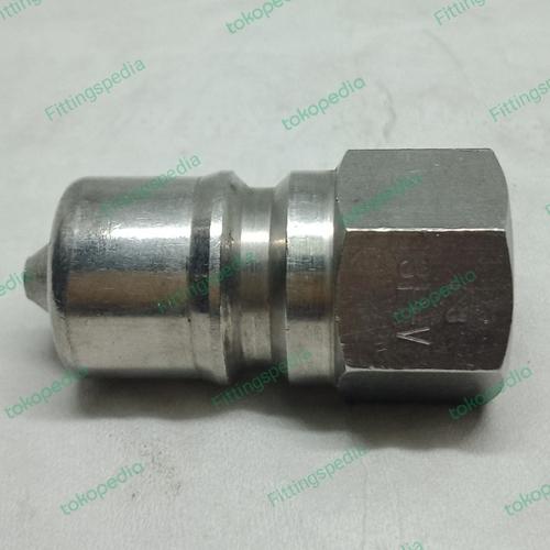 Jual Fitting Plug coupler Nitto Kohki 3P-V Stainless steel304 - Jakarta ...