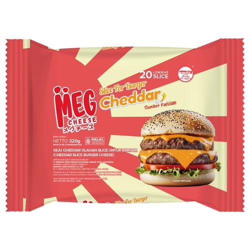 Jual MEG Cheddar Cheese Slice for Burger isi 20 - Keju Slice - Kota ...