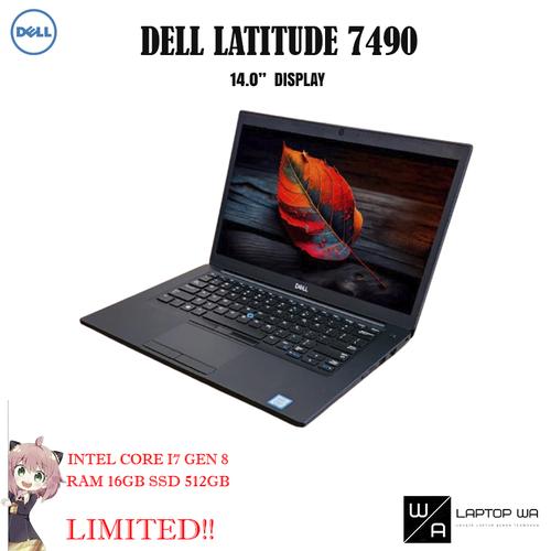 Jual DELL Latitude 7490 Core I7 Gen 8 RAM 16GB SSD 512GB 14inch FHD ...