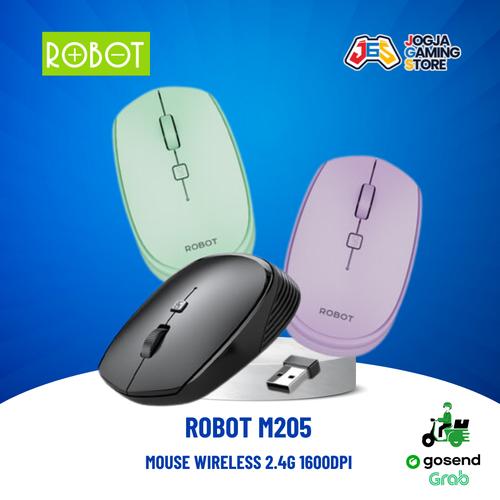 Jual ROBOT M205 Mouse Wireless 2.4Ghz 1600 DPI Power ON/OFF Garansi 1 ...