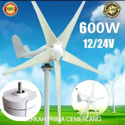 Jual Generator Pembangkit Listrik Tenaga Angin Bayu PLTB 600W Wind ...