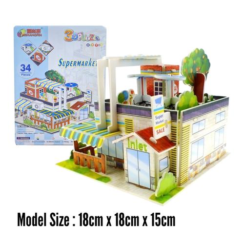 Promo Mini Puzzle 3D MINI SUPERMARKET | Mainan Anak Perempuan - 1690-30 ...