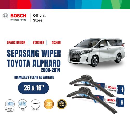 Promo Bosch Sepasang Wiper Mobil Toyota Alphard Frameless Advantage 26