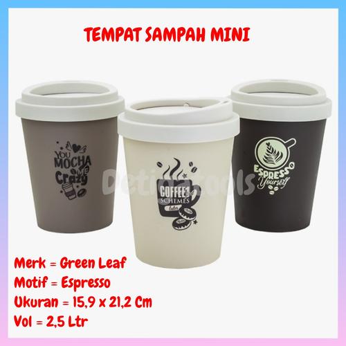 Jual Tempat Sampah Mini ESPRESSO / Mini Dustbin GREEN LEAF 2017 ...
