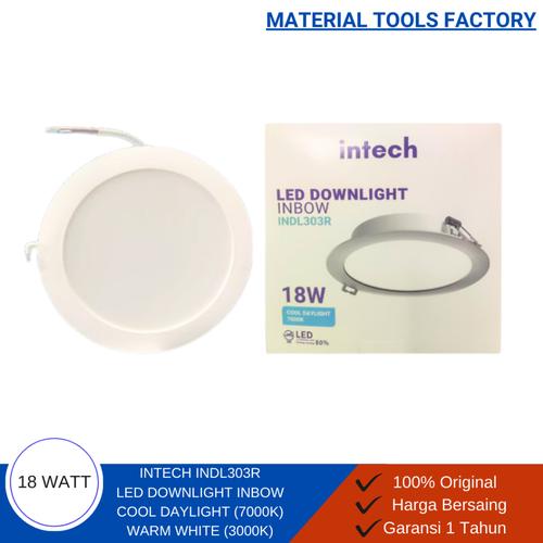 Jual INTECH Lampu Downlight LED INDL303R 18 Watt - Lampu Plafon Bulat ...