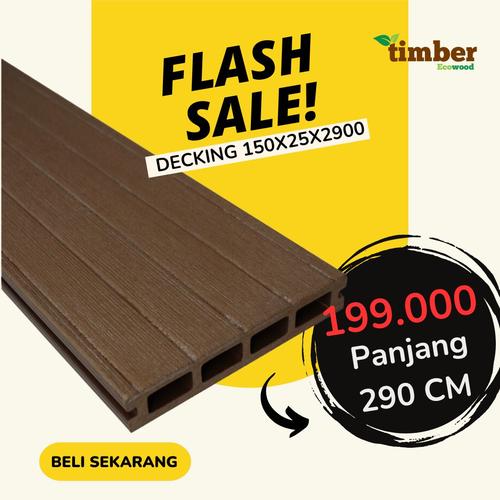 Jual WPC Decking 150 pagar rumah outdoor anti rayap anti air pagar kayu ...