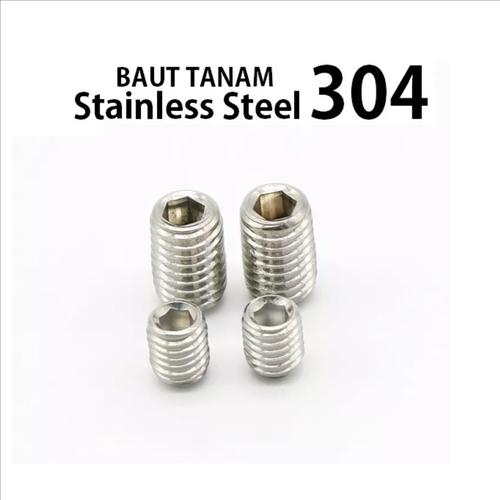 Jual 20 Pcs Baut Tanam Tumpul Ukuran M4x8 Skrup Baut Tanam ...
