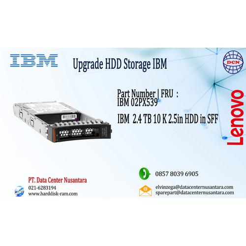 Jual IBM 02PX539 | IBM 2.4 TB 10 K 2.5in HDD in SFF - Jakarta Pusat ...