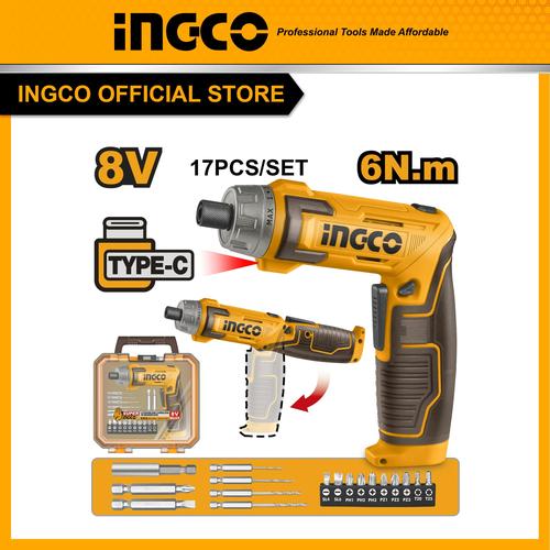Promo OBENG BOR CHARGER CORDLESS SCREWDRIVER 2 MODE 8V INGCO CSDLI0802 ...
