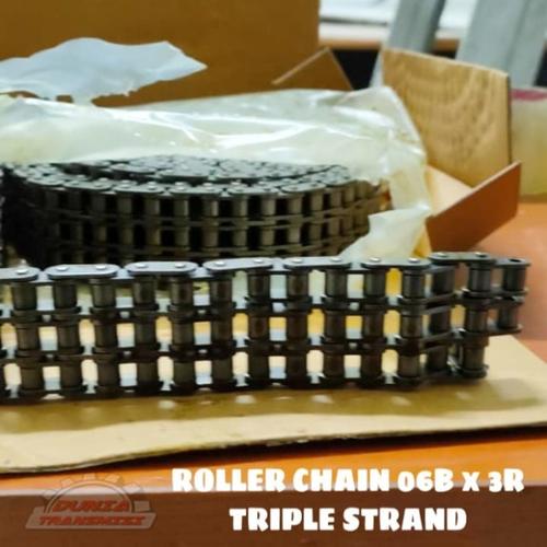 Jual Roller Chain 06B-3 06Bx3R Rantai 06B Triple Strand MAX SOLID ...