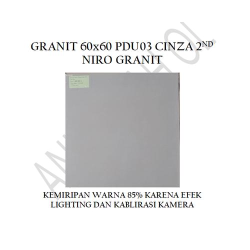 Jual GRANIT 60x60 PDU03 CINZA 2ND NIRO GRANIT KW 2 // GRANIT LANTAI ...