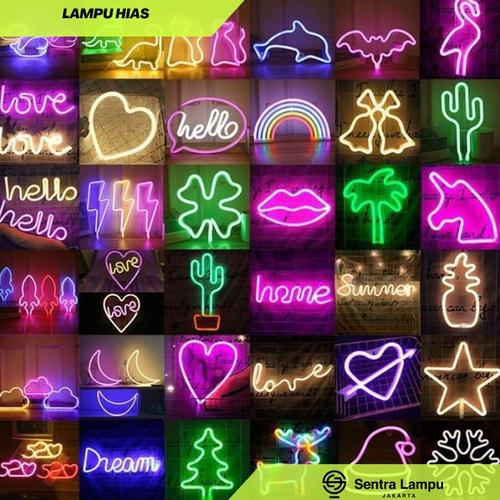 Jual LAMPU DEKORASI HIAS RUMAH KAMAR CAFE LED NEON LIGHT RGB FOR SALE ...