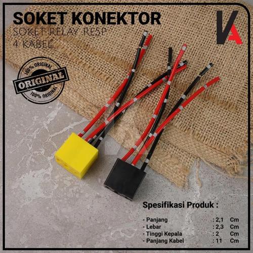 Jual Rumah Relay Re5P / Soket Relay / Socket Cable Relay / Kaki 5 Pin ...