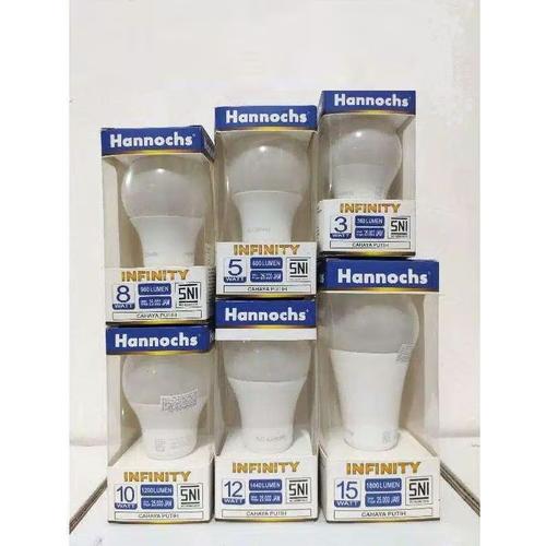 Jual Hannochs Infinity Bohlam LED Bulb 3W 5W 8W 10W 12W 15W Support ...