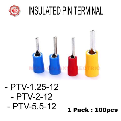 Jual Skun Jarum / Skun Pin / Insulated Pin Terminal PTV-1.25 / PTV-2 ...