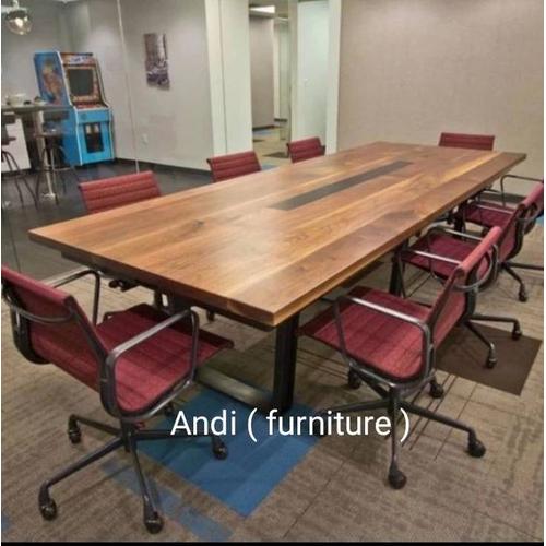 Jual meja meeting/meja kerja/meeting room/meja diskusi staff kantor ...