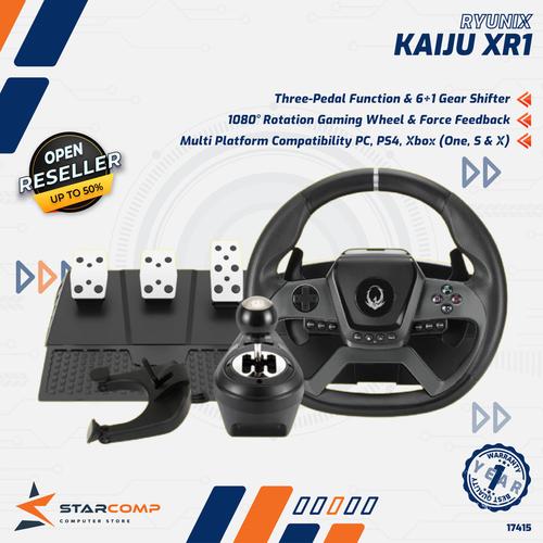 Promo Sades Ryunix Kaiju XR1 Force Feedback Racing Steering Wheel Cicil ...