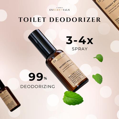 Promo Your Esscentials - DECENCY Spray - Toilet Spray 50ml (botol kaca ...