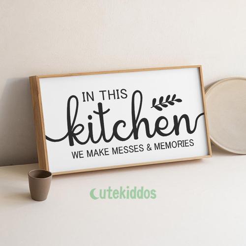 Promo Hiasan Dinding Dapur Minimalis Wall Decor Poster In This Kitchen ...