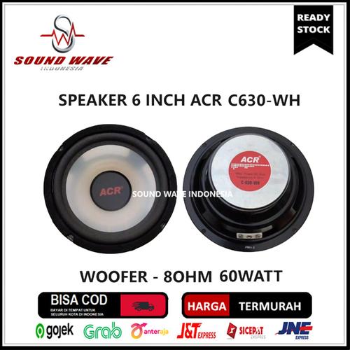 Jual SPEAKER ACR 6 INCH C630-WH WOOFER 8OHM 60WATT - Jakarta Barat ...