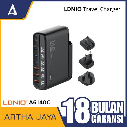 Promo Desktop Charger 6 Ports 140W Fast Charger LDNIO A6140C LED ...