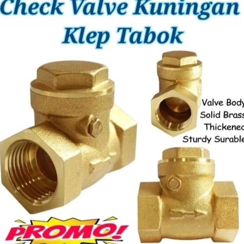 Jual Check Valve Kuningan Klep Tabok 2" inch Kuningan - Jakarta Pusat ...