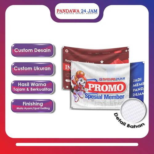 Jual SPANDUK / BANNER / BALIHO | CUSTOM|1m persegi|FLEXYCINA 280gsm ...