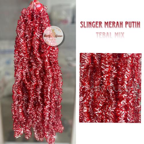 Jual DM6 Slinger Merah Putih / Hiasan 17 Agustus Slinger Tebal MIX ...
