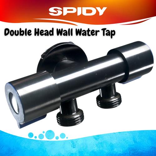 Promo SPIDY Titanium Bathroom Faucet Double Outlet Stainless Keran ...