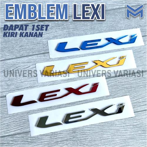 Jual EMBLEM TIMBUL 3D YAMAHA LEXI TULISAN LEXI TIMBUL STIKER LOGO BODY ...