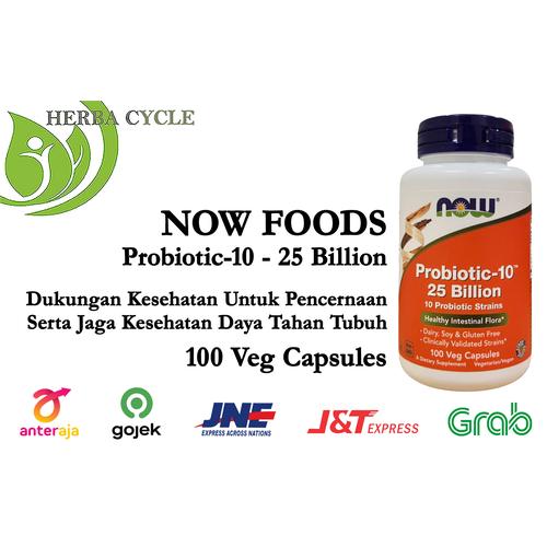 Jual Now Food Probiotic 10 25 Billion 100 VegCap Probiotik Kesehatan ...