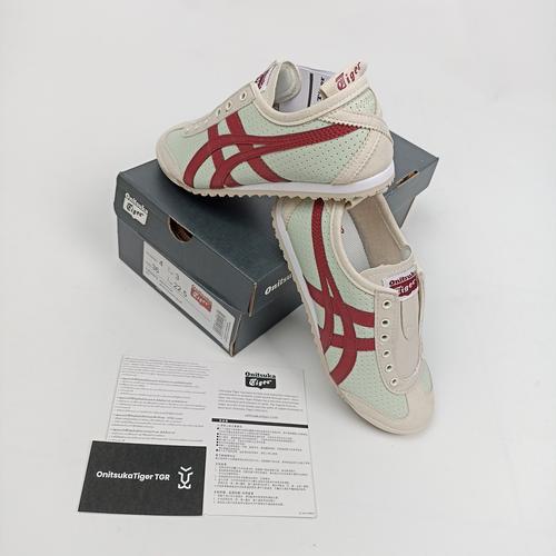 Jual Onit Tiger Mexico 66 Slip On Oatmeal Beet Red 100% REAL PICTURE ...