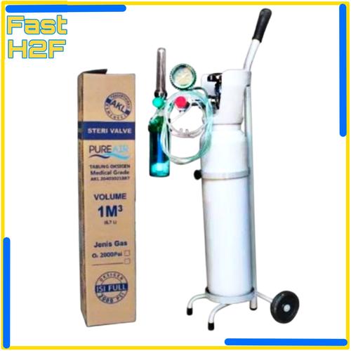 Jual Tabung oksigen set 1m3/Tabung set+isi/Tabung Oksigen Murah ...