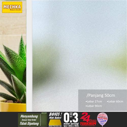 Jual Mechka Sandblast /50cm Stiker Sticker Wallpaper Kaca Es Buram Blur ...