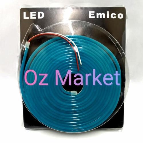 Jual LAMPU LED STRIP NEON FLEXIBLE 5 METER EMICO 2835 12V DC CAHAYA ...