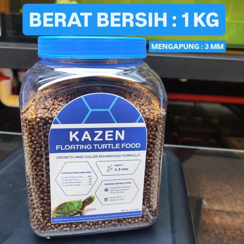 Promo 1 KG KAZEN FLOATING TURTLE FOOD 1000 GRAM - MAKANAN KURA AIR ...