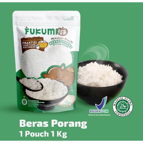 Jual Beras Fukumi Porang Pouch - Shirataki Rice - Beras Diet 1kg - Kota ...