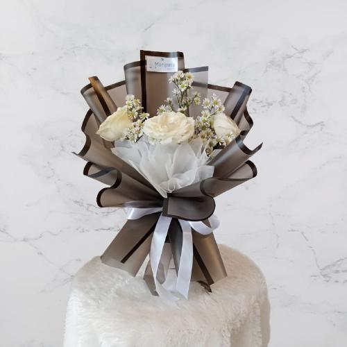 Jual Buket Bunga Fresh Flower Rose Bicolor Transparan Medium Premium ...