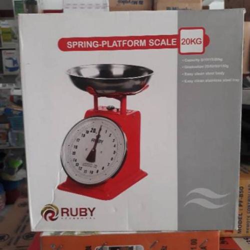 Jual Ruby Timbangan Weighing Scale 20kg Manual Spring Buah Timbangan ...