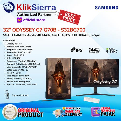Jual SAMSUNG S32BG700 32" ODYSSEY G7 G70B UHD IPS HDR400 144Hz G-Sync ...