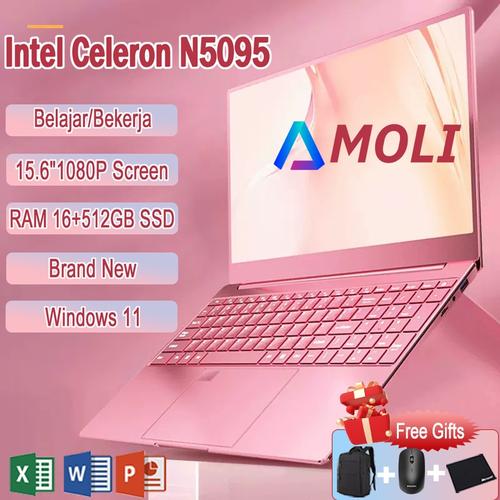 Jual Laptop 15,6’‘ N5095 RAM12GB+512GB SSD Windows 11 Pro mahasiswa ...