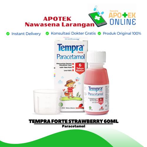 Jual TEMPRA FORTE STRAWBERRY 60ML/ PARACETAMOL / DEMAM - Kota Tangerang ...