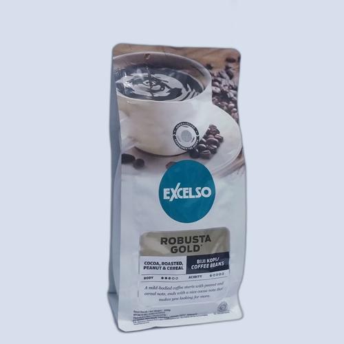 Jual Excelso Robusta Gold 200 gr / Kopi Excelso Robusta Gold - Biji ...