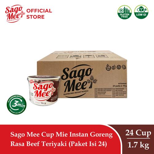 Jual Sago Mee Gluten Free Mie Instan Cup Goreng Beef Teriyaki 74g (1 ...