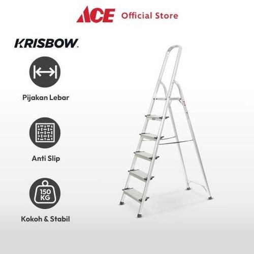 Jual Ace Fixsteps Tangga Lipat Aluminium 6 Wide Step Multifunction ...