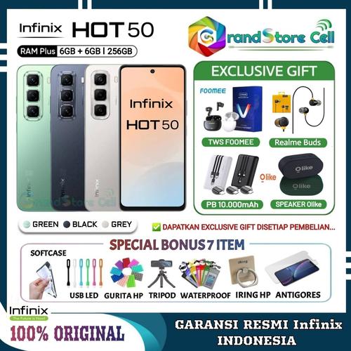 Jual INFINIX HOT 50 NFC RAM 6/256 GB GARANSI RESMI INFINIX INDONESIA ...